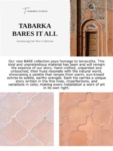 Tabarka-Bares-it-all-1 | Handmade Terracotta Tile